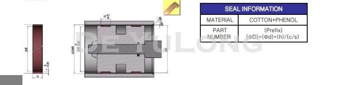 Excavator Hydraulic Cylinder Guide Ring Black POM Ring